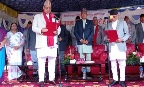 Indra Bahadur Baniya Sworn In As Chief Minister Of Bagmati Province