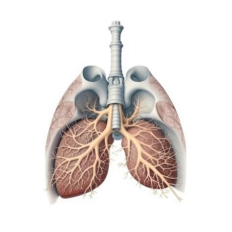 Premium Ai Image A Diagram Of A Human Lung