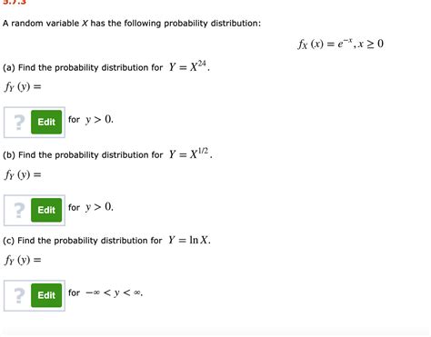 Solved A Random Variable X Has The Following Probability