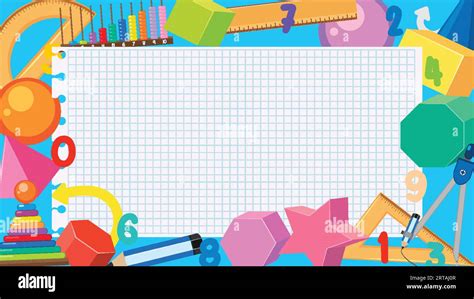 Mathematical Element Object With Checkered Background Illustration Stock Vector Image And Art Alamy