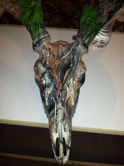 Diy Camo Dipped Deer Skull Diy Reviews And Ideas
