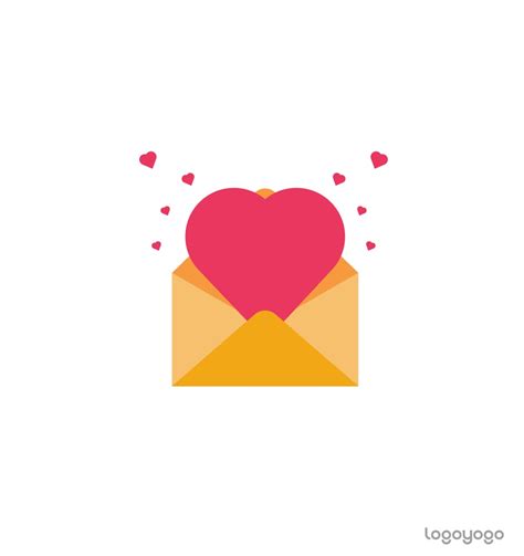 사랑 편지 아이콘 로고 일러스트 Ai 다운로드 로고요고