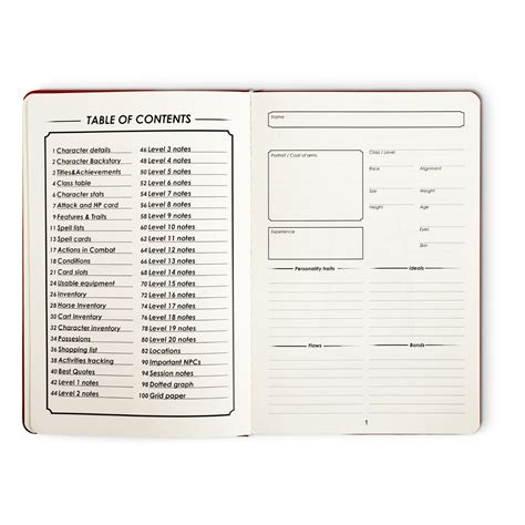 Personalized Dnd Player Journal Custom Name And Dnd Class Containing