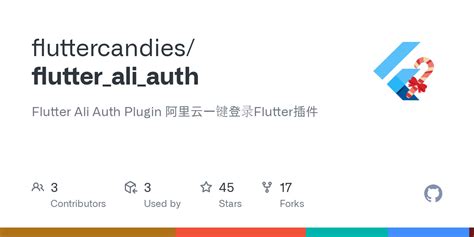 flutter ali auth example pubspec yaml at main · fluttercandies flutter