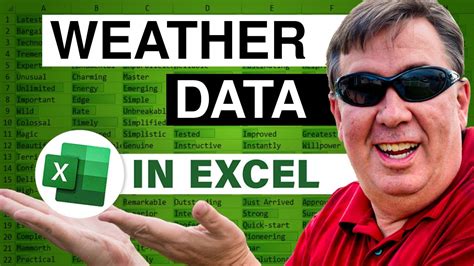 Excel Weather Data Wonders Weather Data In Excel Episode 2245