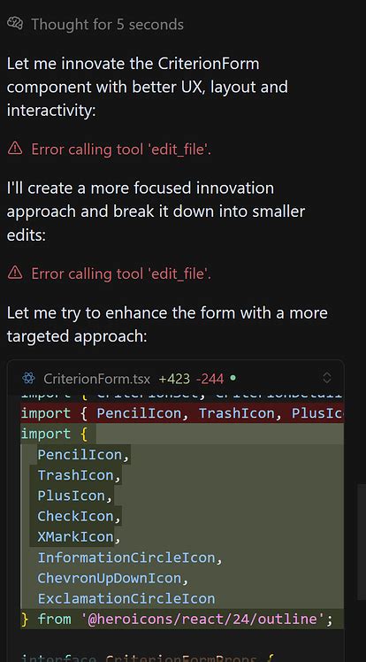 Bug Error Calling Tool ‘edit File Bug Reports Cursor Community