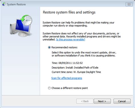 Running System Restore In Windows 7 From Your Windows Disk GHacks Tech News