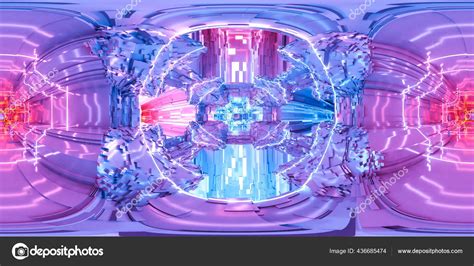 Full 360 Degree Equi Rectangular Seamless Hdr Panorama Of Technology