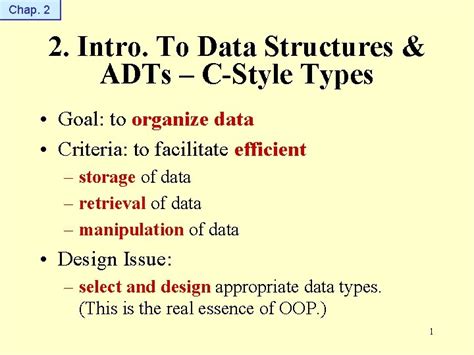 Chap 2 2 Intro To Data Structures Adts