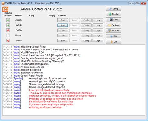 Xampp ไม่ทำงานครับ มีรูปดูประกอบช่วยหาสาเหตุให้ด้วยครับ