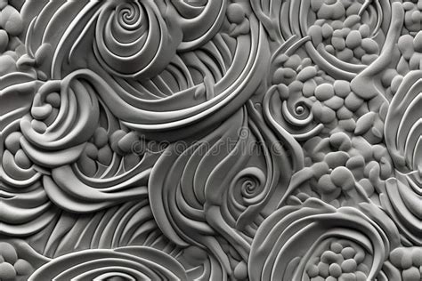 Abstract Black And White Wavy Background Generative Ai Stock Illustration Illustration Of