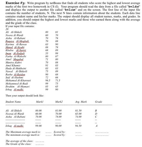 Solved Exercise 3 Write Program By Netbeans That Finds All