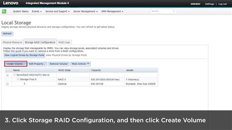 How To Create A Raid Array Within A System X Server Using The Integrated Management Module