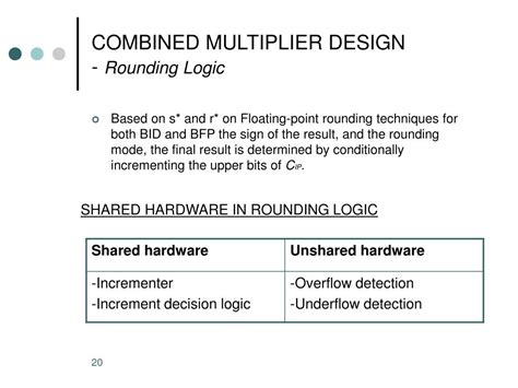 Ppt A Combined Decimal And Binary Floating Point Multiplier