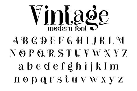 Vintage Decorative Font Cathleen 12998593 Vector Art At Vecteezy
