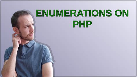 Enumerations On Php Youtube