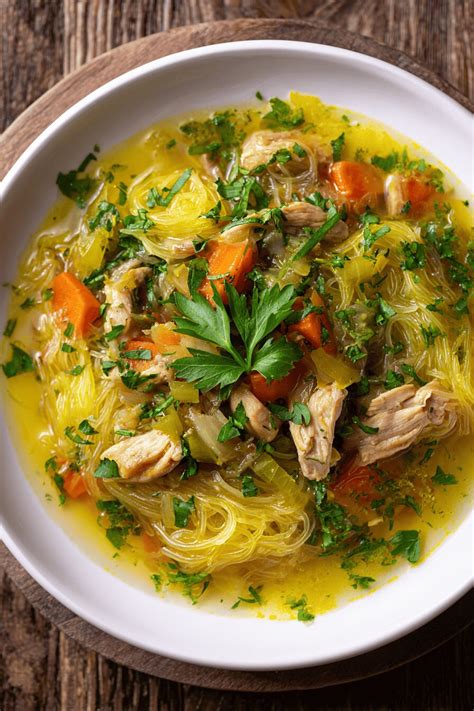 Sopa De Frango Com Macarrão Receitas Fáceis