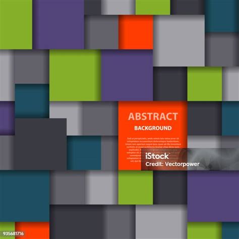 추상 평방 배경 벡터 일러스트 레이 션 질감 창조적인 그래픽 기하학적 커버 유행 형상 벽지 포스터 배너 포스터 전단지 카드 엽서 커버 안내 책자에 대 한 패턴 디자인 3차원
