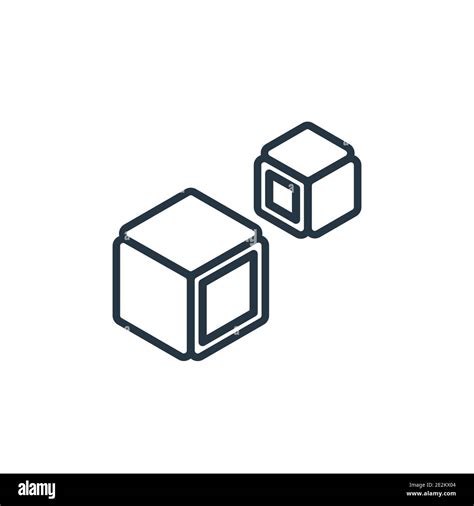 3d Cube Outline Vector Icon Thin Line Black 3d Cube Icon Flat Vector Simple Element