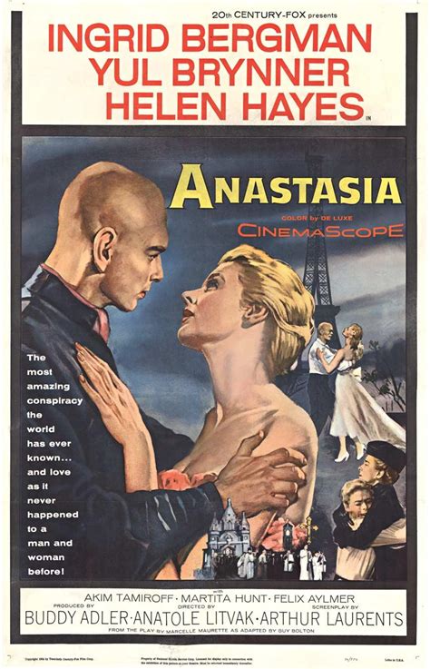 Unknown Original Anastasia Vintage Us 1 Sheet Movie Poster 1956