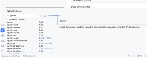 Jupyter Lab Notebooks Geogeeks