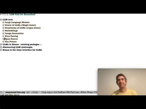 Free Video Llm Clients In Emacs Functionality And Standardization From Emacsconf And Emacs