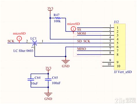 Spi通讯的sd卡硬件电路设计 St Mcu