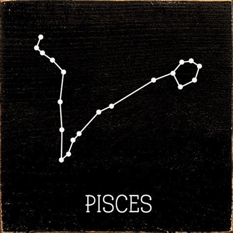 Constellation Pisces Sawdust City Wood Signs