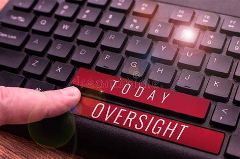 Sign Displaying Oversight Business Idea Watch Organize Job To Make