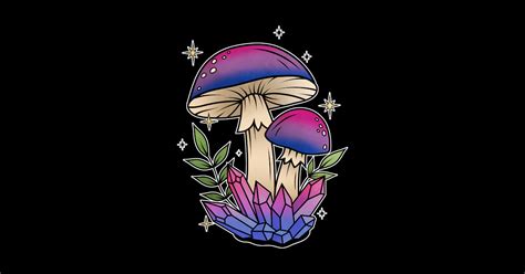 Bisexual Mushroom LGBT Pride Flag Bisexual Sticker TeePublic