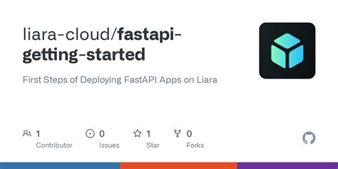 Github Liara Cloudfastapi Getting Started First Steps Of Deploying
