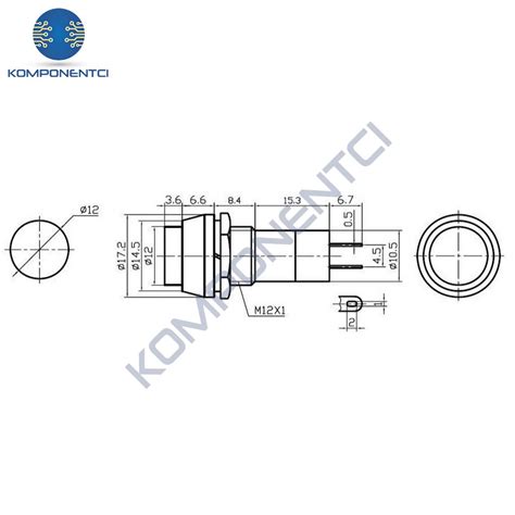 Ic 186a Buton Ø12mm Kaliteli Komponentci