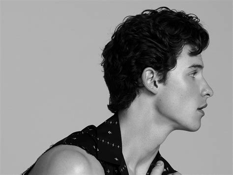Download Black And White Canadian Singer Music Shawn Mendes Hd Wallpaper