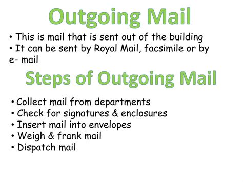 Mail Handling Revision Lauren PPTX