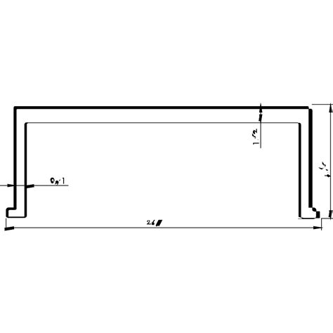 Technical Blueprints Extruded Linear Profiles Width Between 20 And 30