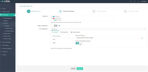 How To Restore Huawei FusionCompute VM In Vinchin Backup Recovery