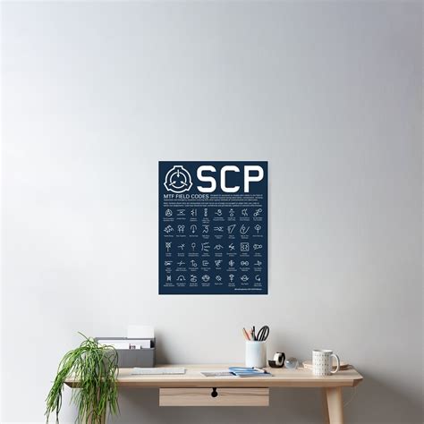 SCP MTF Field Codes By ToadKing07 Poster For Sale By ToadKingStudios Redbubble