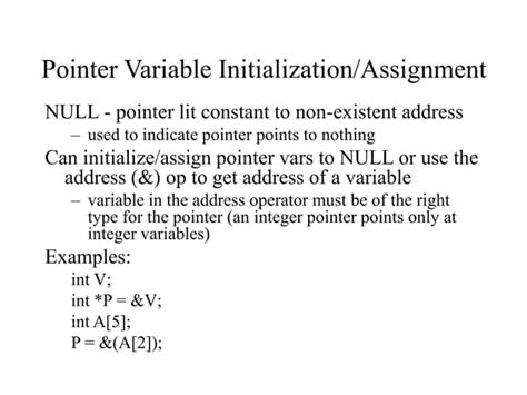 Chapter09 10 Pointers And Operations Ppt Programming Languages