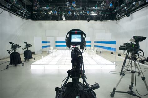 Cámara De Transmisión De Televisión En Vivo En Acción Imagen De Archivo