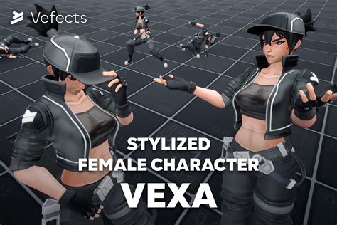 Stylized Character Female 3d Model