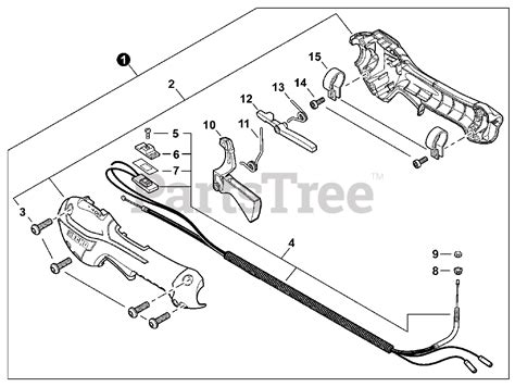 Echo SRM Echo String Trimmer SN U U Control Handle Parts