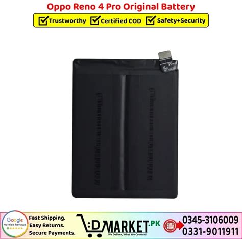 Oppo Reno Pro Original Battery Price In Pakistan Fast Secure