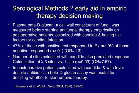 Ppt Empiric Antifungal Therapy In The Icu Powerpoint Presentation Free Download Id 301688