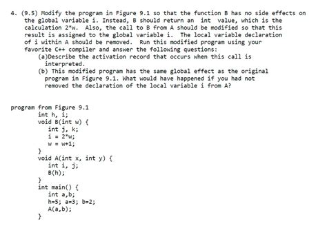 Solved Modify The Program In Figure So That The Chegg