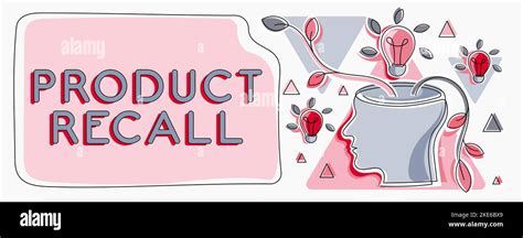 Hand Writing Sign Product Recall Business Approach Request To Return The Possible Product