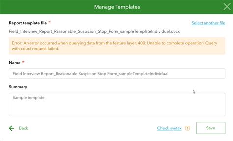 Unable To Upload Report Template Esri Community