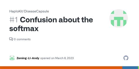 Confusion About The Softmax Issue HaploKit DiseaseCapsule GitHub