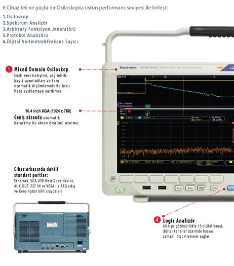 Tektronix Mdo4000c Serisi Mixed Domain Osiloskoplar Netes Mühendislik
