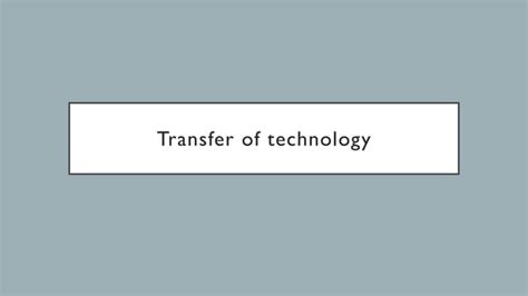 Technology Transfer Ppt