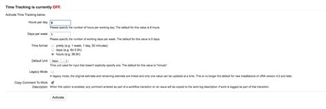 Configuring Time Tracking Atlassian Support Atlassian Documentation